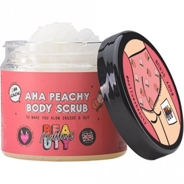 Mallows Beauty AHA Peachy Exfoliating Body Scrub 200g – HWS Beauty