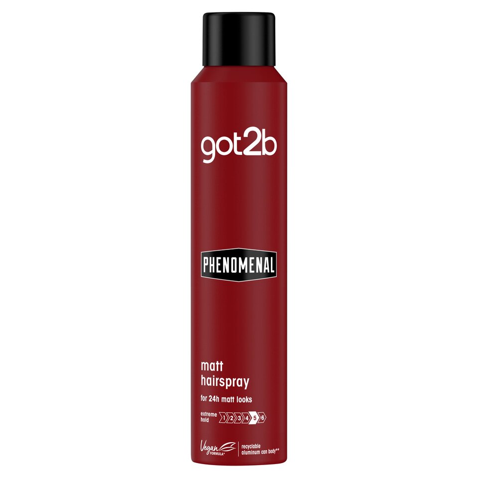 Schwarzkopf got2b Phenomenal Matt Hairspray 200ml – HWS Beauty