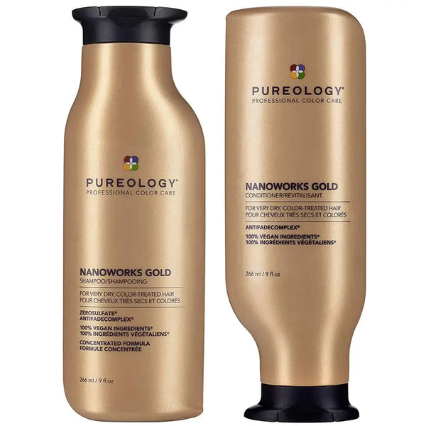Pureology Nanoworks Gold 266ml Duo – HWS Beauty