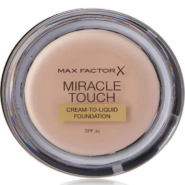 Max Factor Miracle Touch Cream to Liquid Foundation 055 Blushing Beige ...