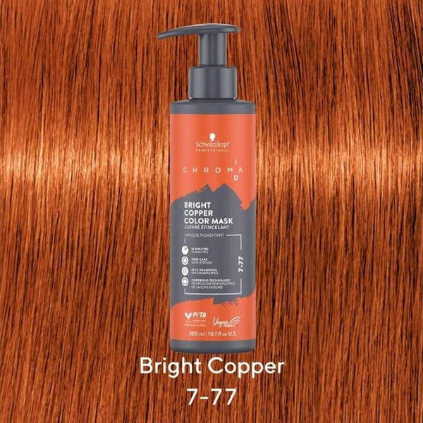 Schwarzkopf Chroma ID 7-77 Bright Copper Mask 300ml – HWS Beauty